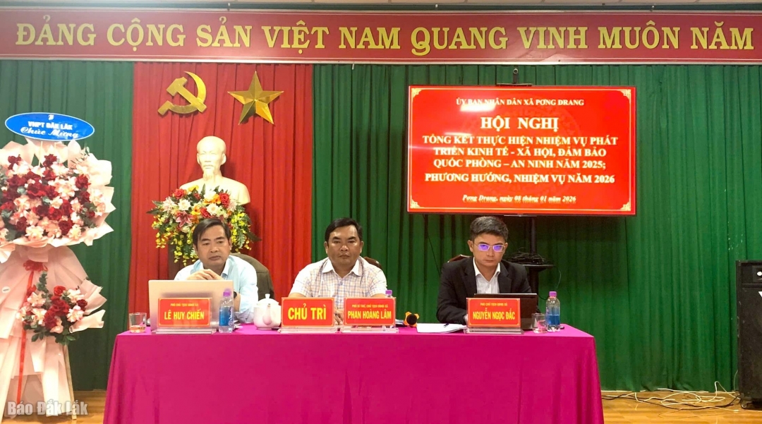 Xã Pơng Drang triển khai nhiệm vụ năm 2026 - Báo Đắk Lắk điện tử