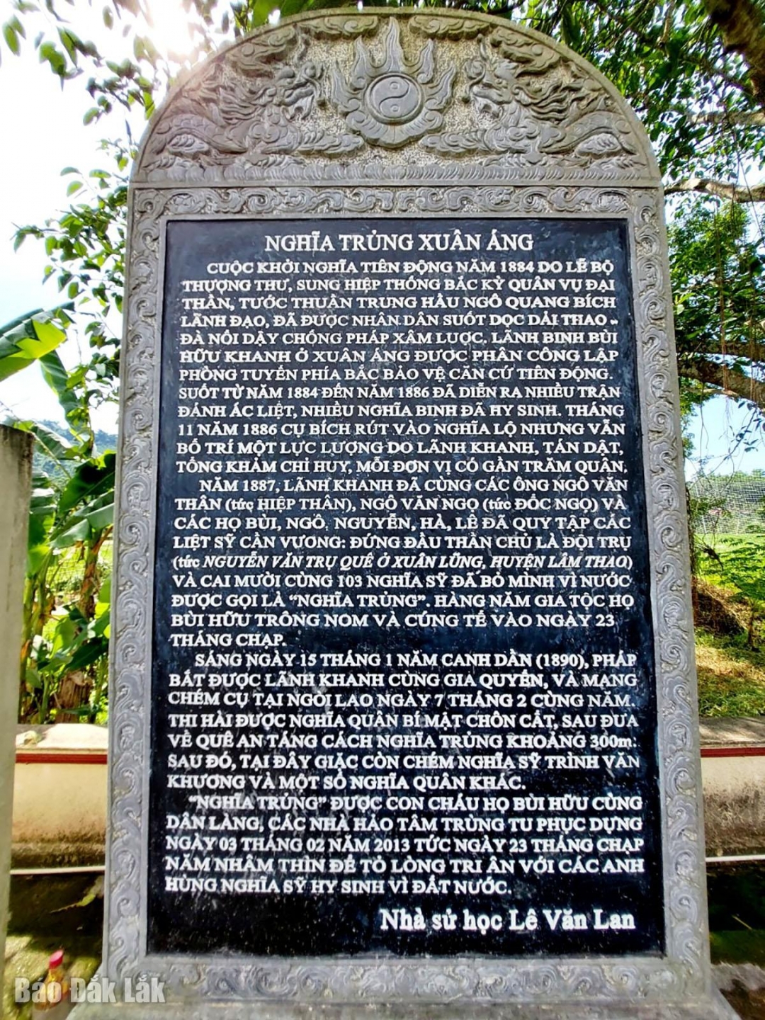 Vang vọng hào khí yêu nước nơi Nghĩa trủng Xuân Áng - Báo Đắk Lắk điện tử